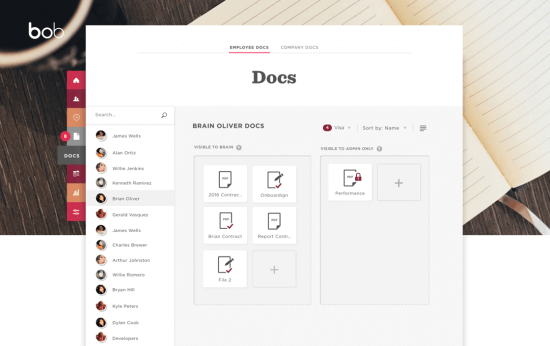 bob - Cloud based HR management software