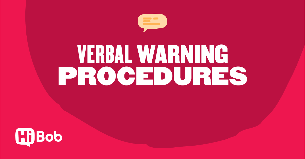 Verbal warning procedures: Examples & best practices | HiBob
