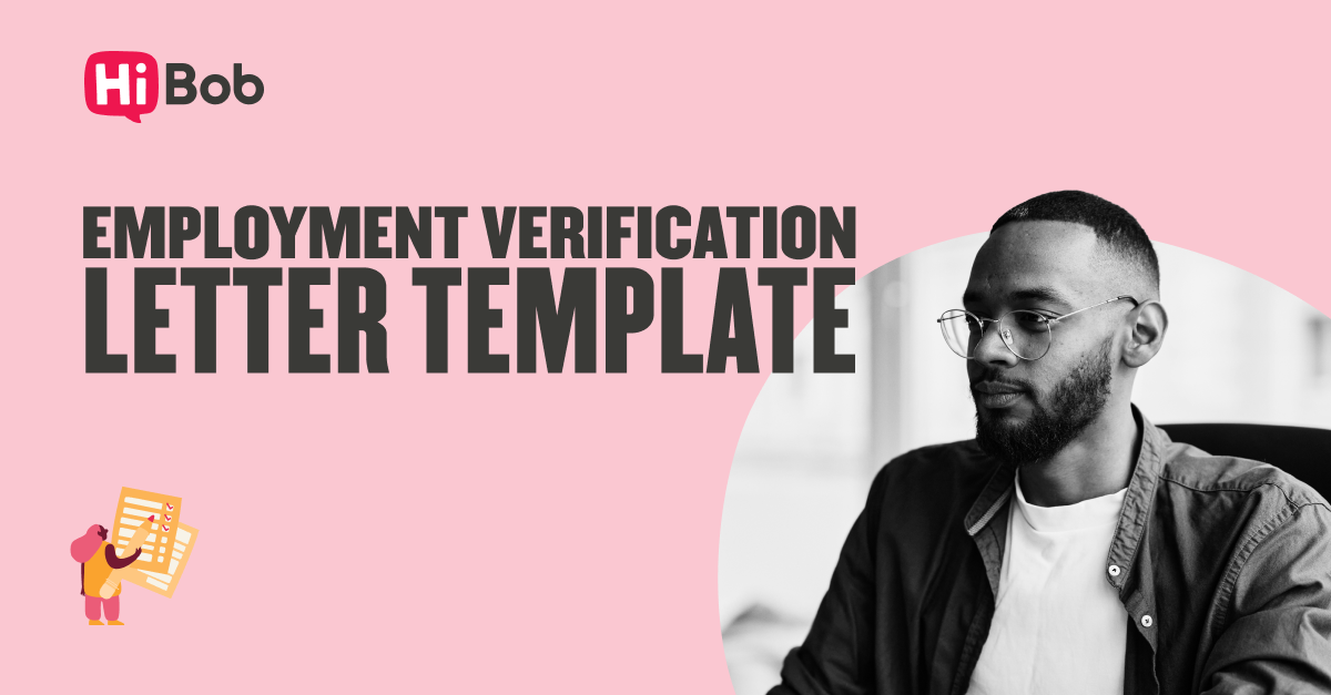 Employment verification letter template | HiBob