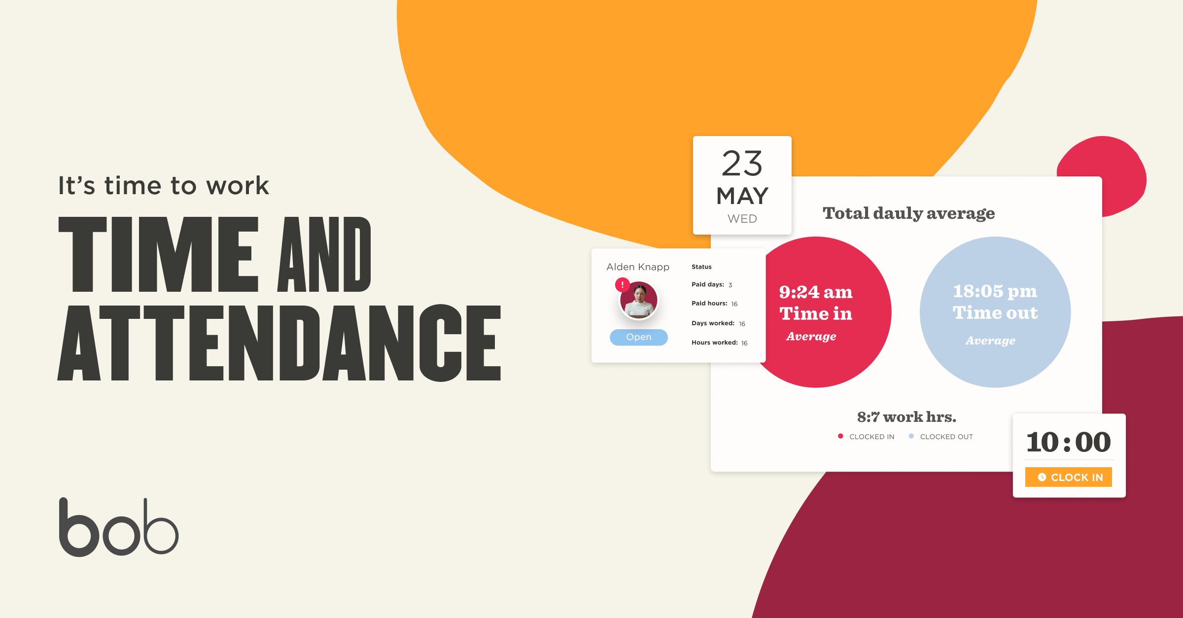 Employee Time and Attendance Management Software | Hibob