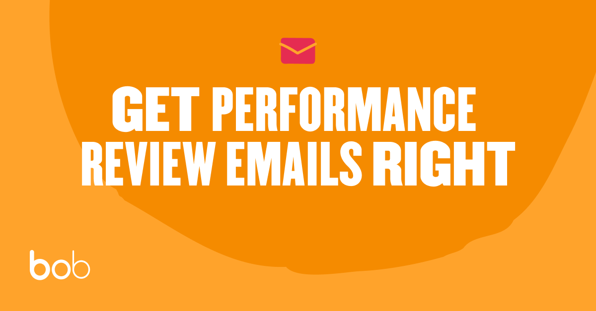 7 useful employee performance review email templates | HiBob