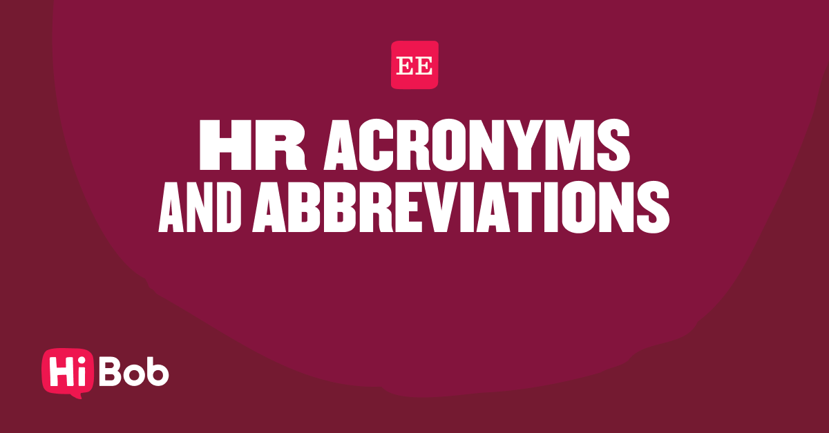 HR Acronyms and abbreviations you need to know HiBob