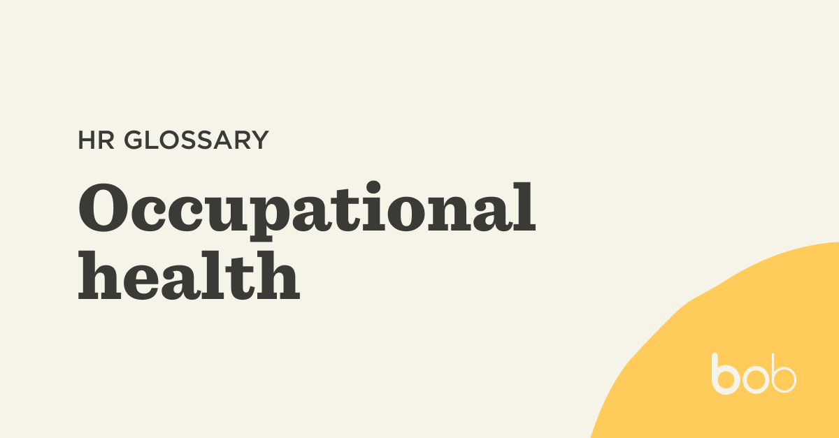 What is occupational health? | HiBob