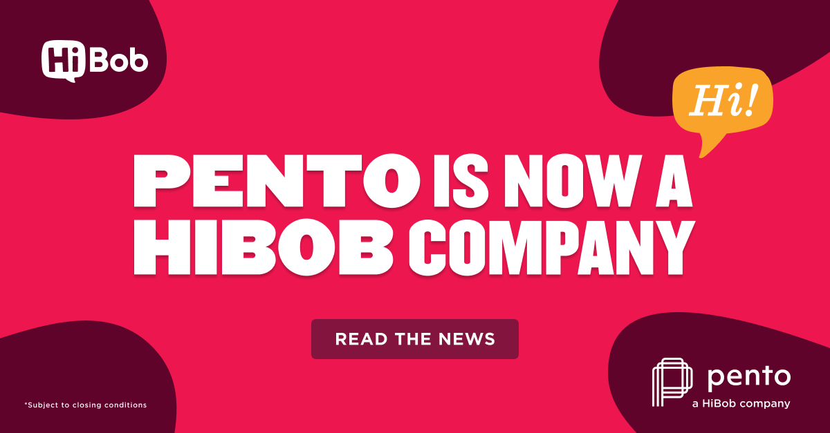 Glad you’re here: Welcoming Pento to the HiBob village