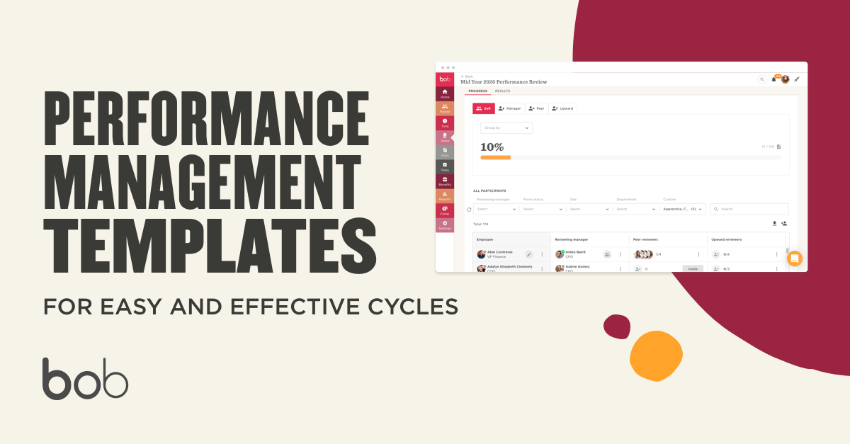 Performance management templates for easy effective cycles - Hibob