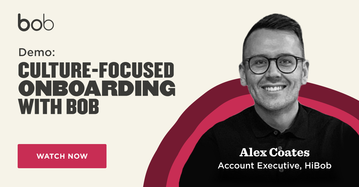 Webinar: Culture-focused onboarding with Bob | HiBob