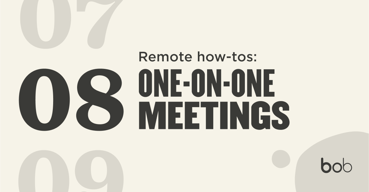 How to optimize remote 1-on-1 meetings