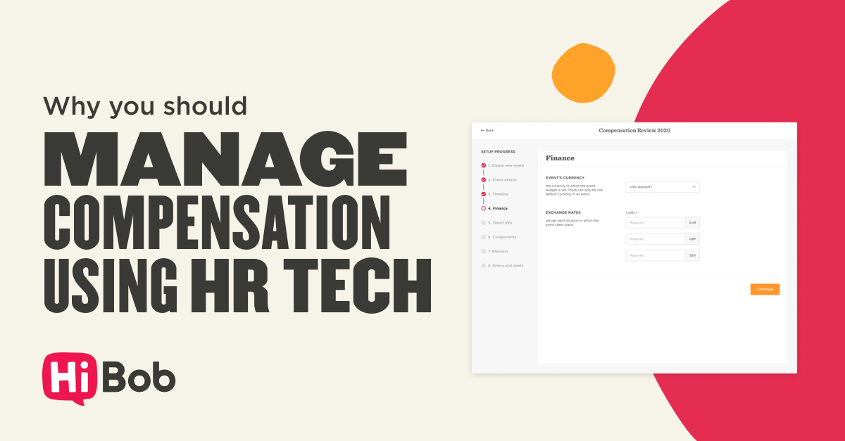 Compensation management using HR tech